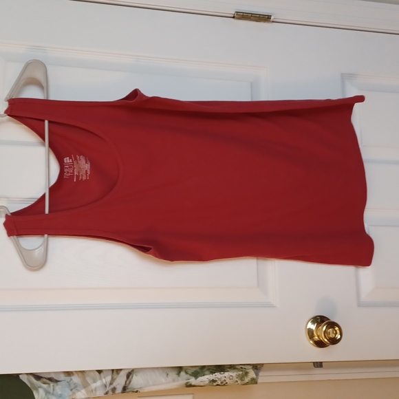 Time and Tru | Tops | Rust Color Ribbed Tank | Poshmark